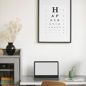Custom Vintage Snellen Eye Test Chart - Etsy Canada