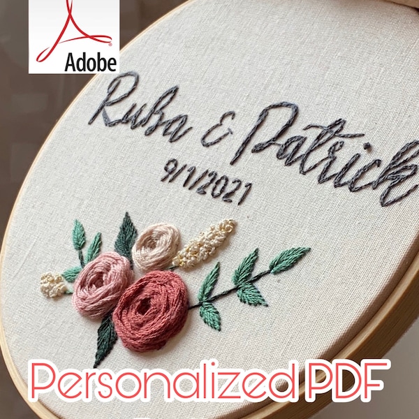 Wedding Embroidery Hoop - Etsy