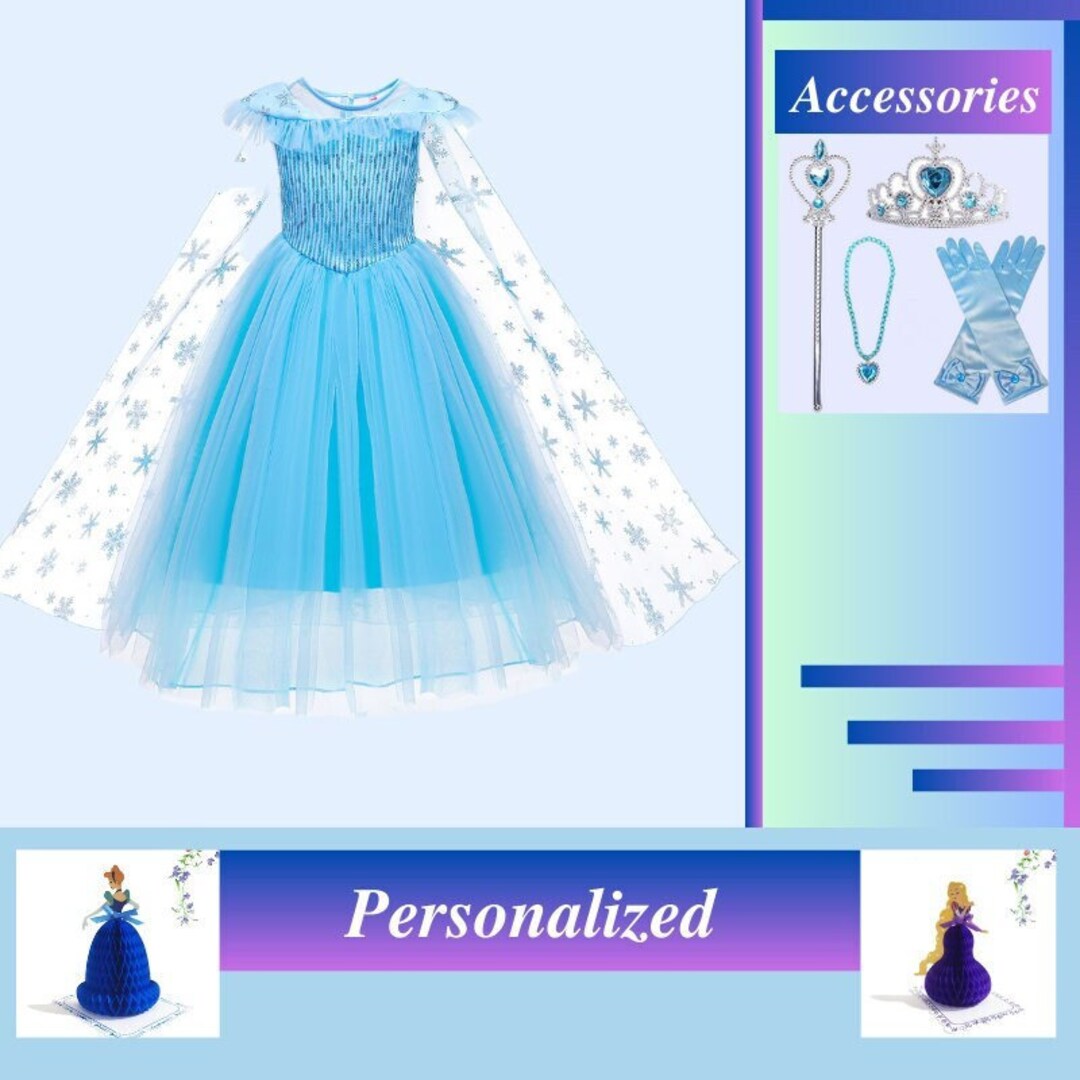 Elsa Frozen Inspired Princess Dress for Girls Perfect for - Etsy