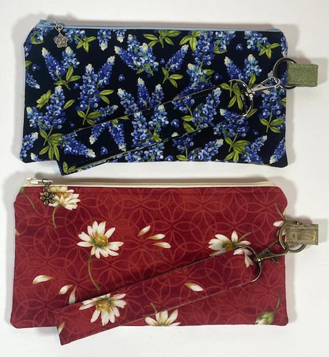 Cute Fabric Cell Phone Wallet With Matching Wristlet Keychain - Etsy
