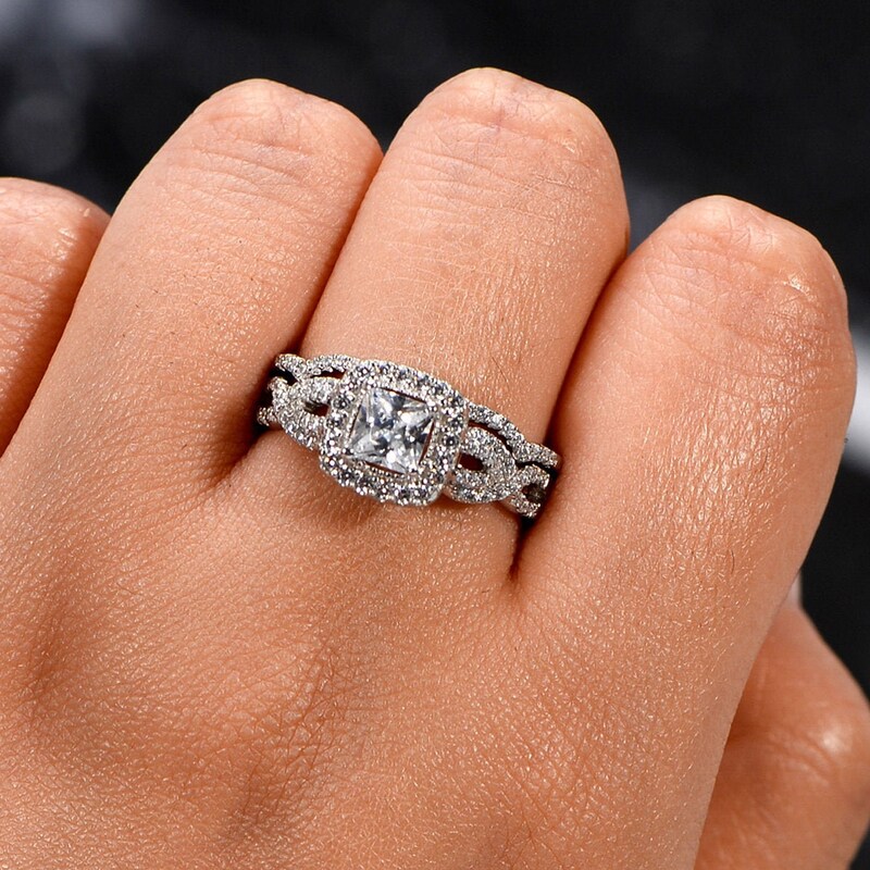 Engagement Ring Set - Etsy