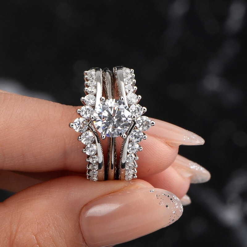 Women Silver Ring Sets - Etsy