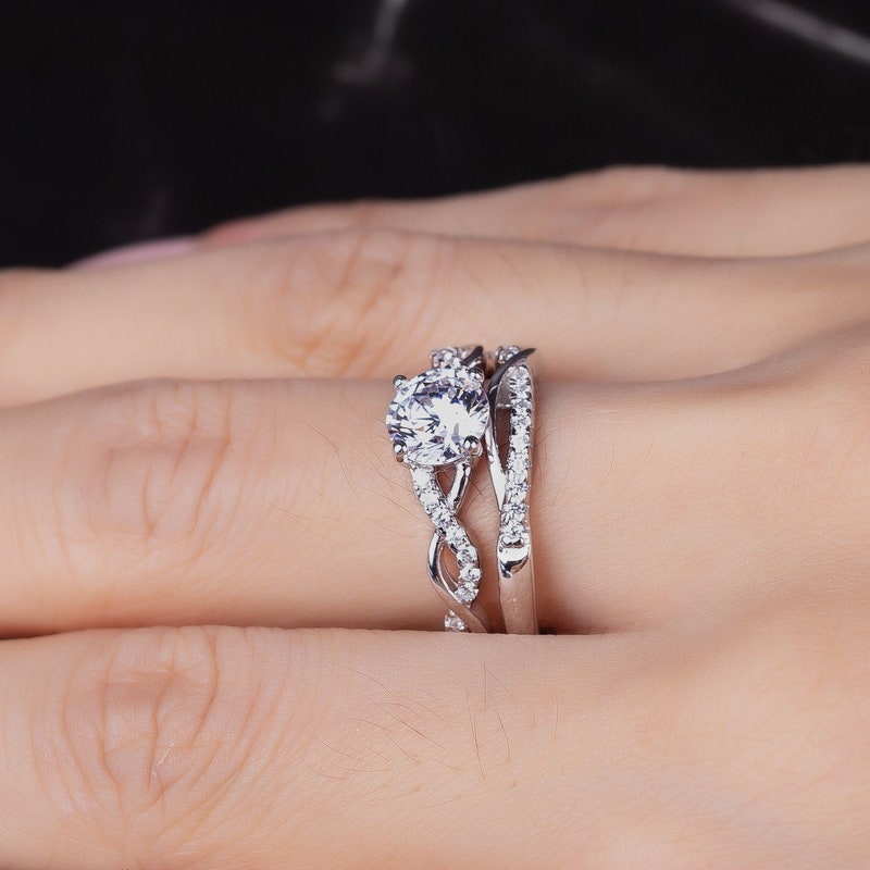 Rope Engagement Ring - Etsy