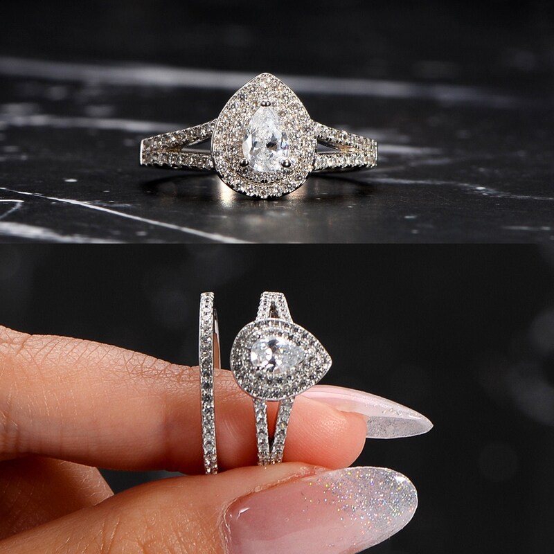 Engagement Ring Set - Etsy