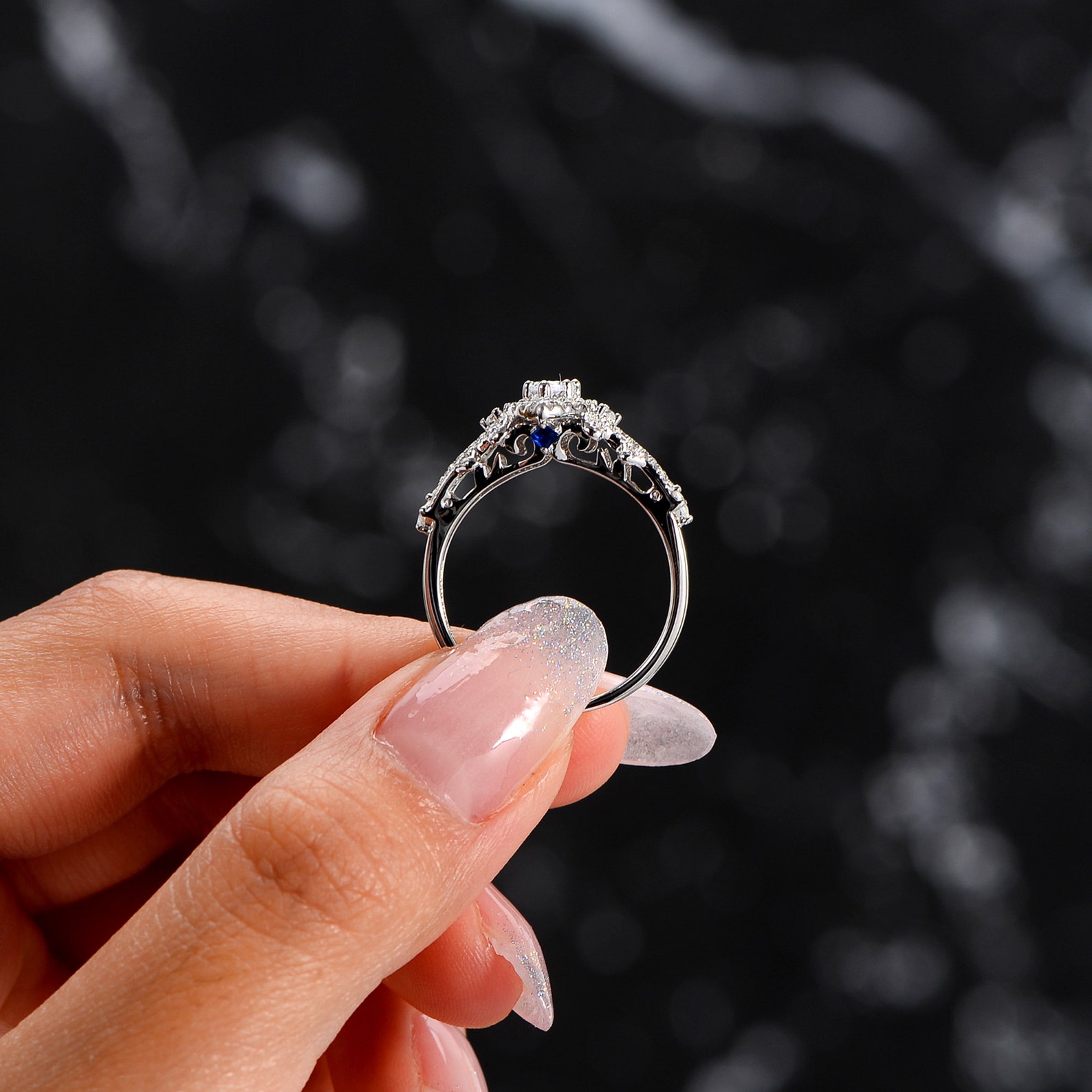 Pear Shape Engagement Ring Set Pear Cut Ring Pear Cut Cubic | Etsy