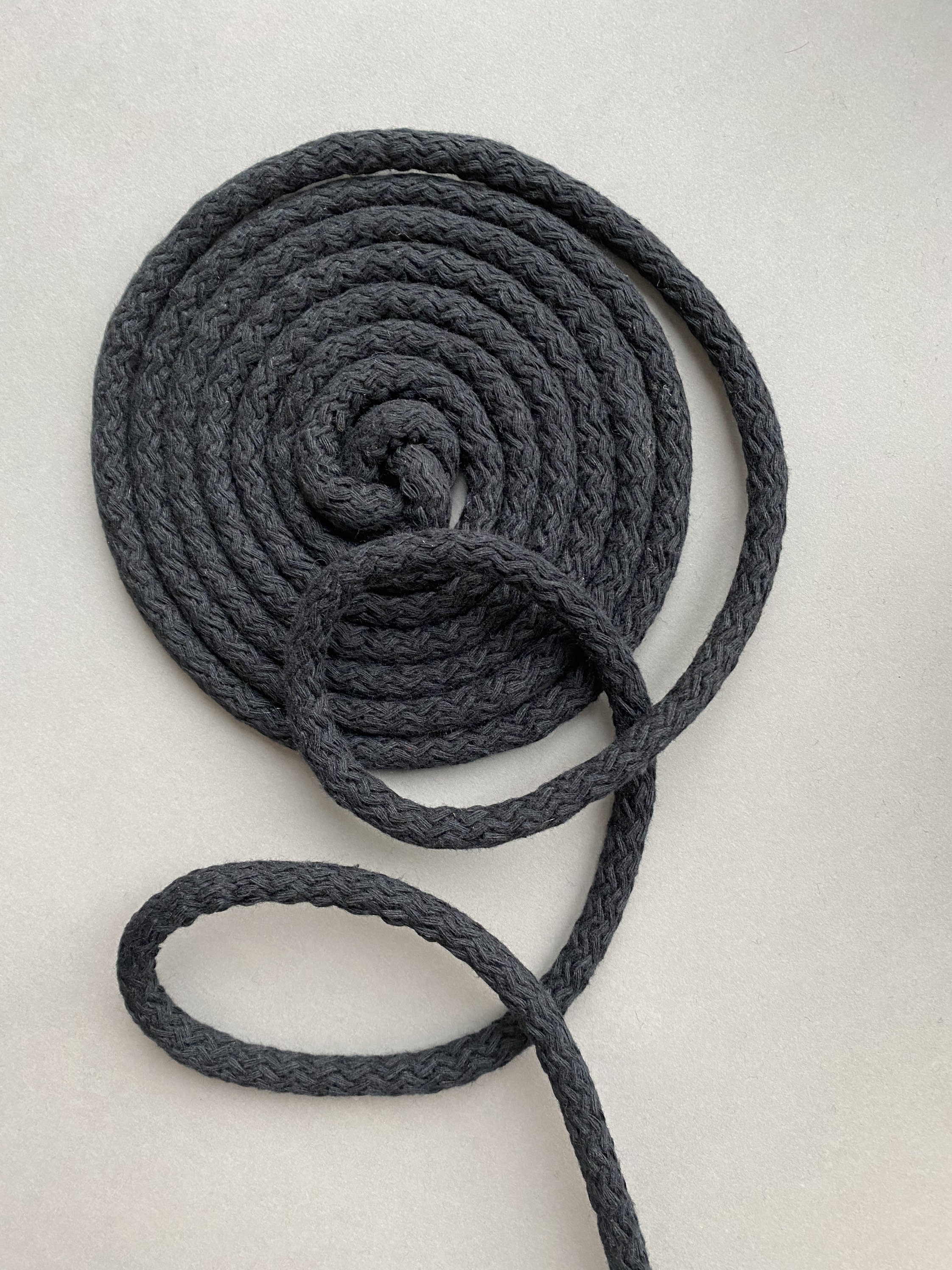 Macrame negro cuerda de 8 mm, cuerda de macrame trenzada de 10 metros ...