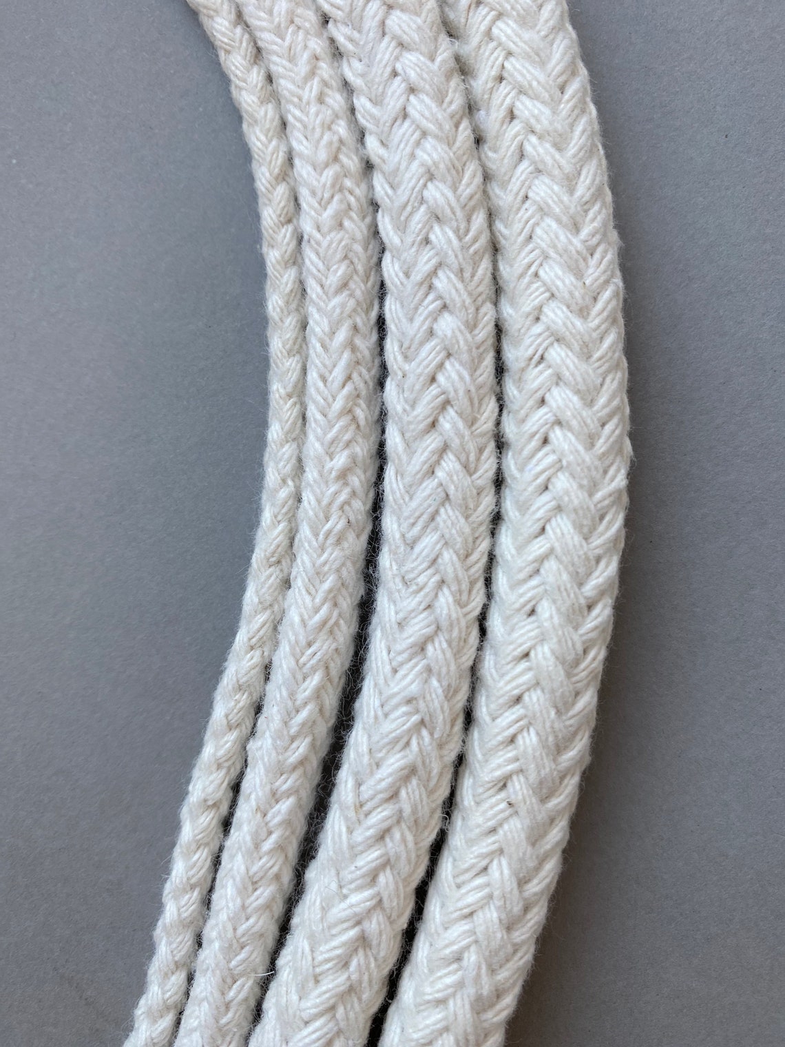 Braided Cotton Rope Macramé Crafting Cord off White Cotton - Etsy