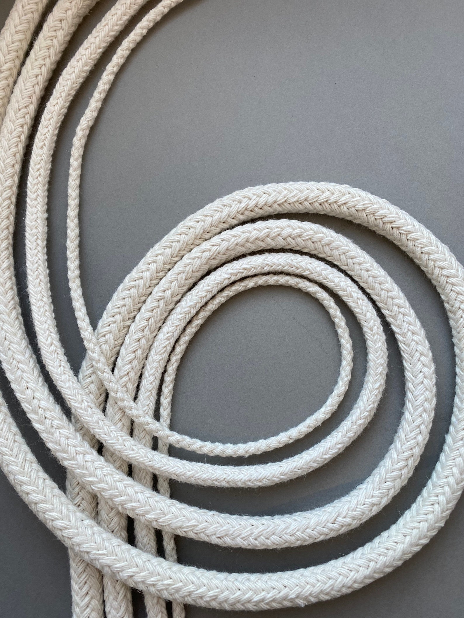 Braided Cotton Rope Macramé Crafting Cord off White Cotton - Etsy