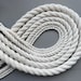 Twisted Cotton Rope Macramé Crafting Cord Triple Strand Natural White ...