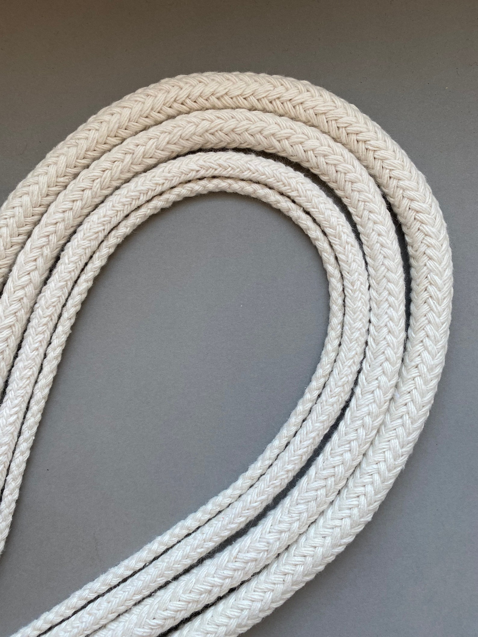 Braided Cotton Rope Macramé Crafting Cord off White Cotton Rope Macramé ...