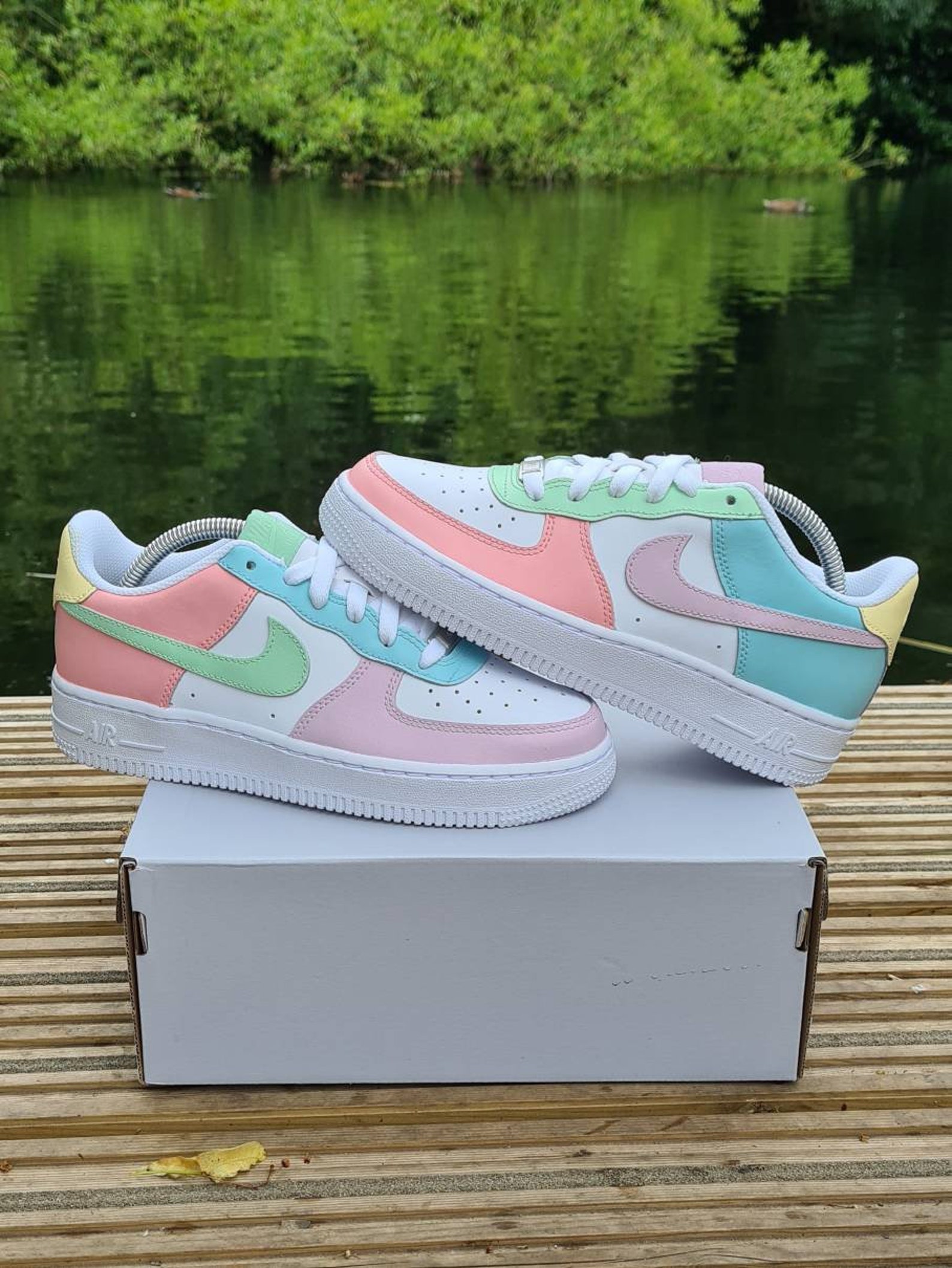 Custom Pastel Air Force 1 Trainers Af1 Easter Pastel - Etsy UK