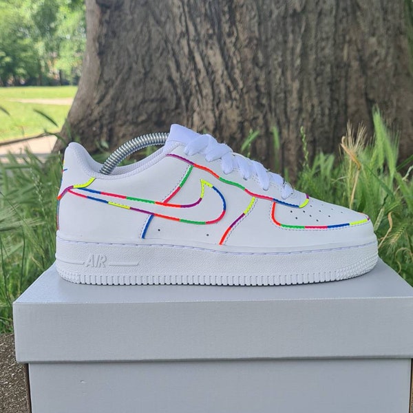 Rainbow Nike Air Force 1 - Etsy