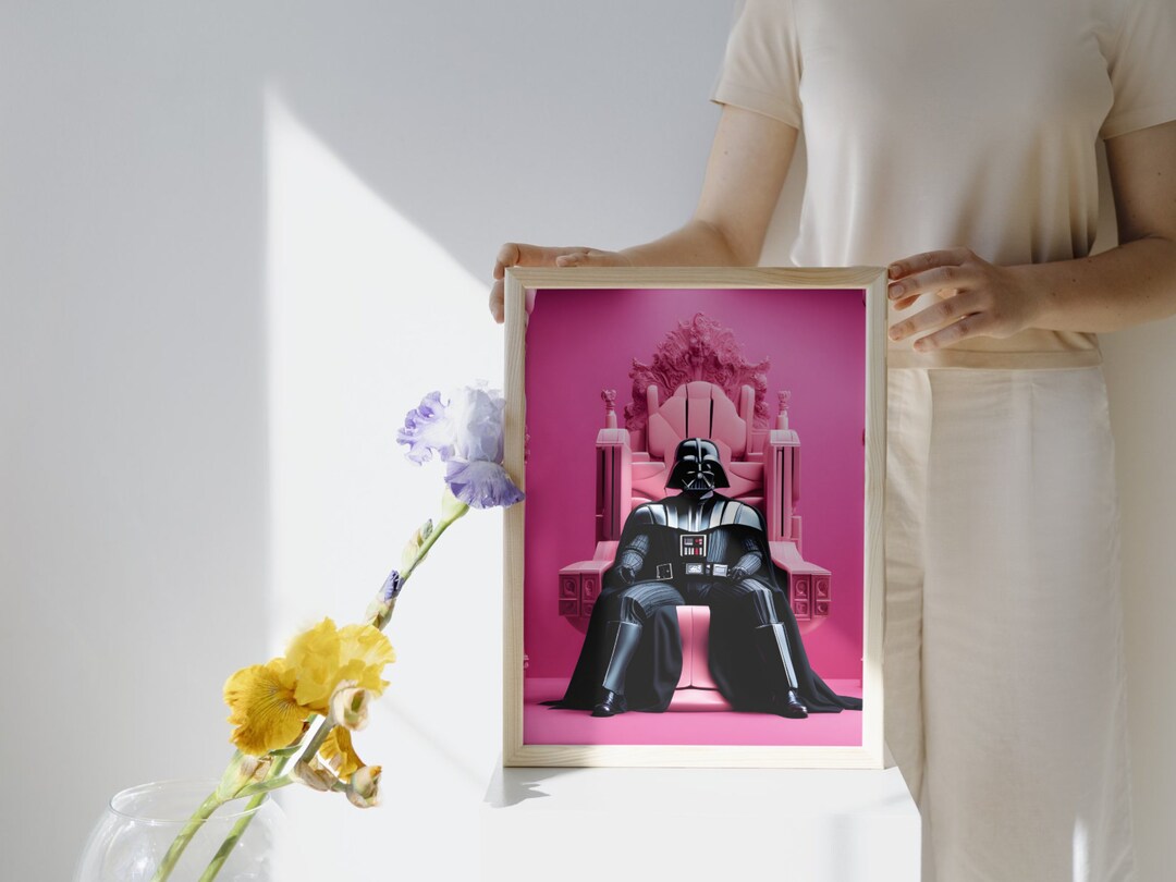 Star Wars Poster | Pink Darth Vader Print | Star Wars Merch | Star Wars ...