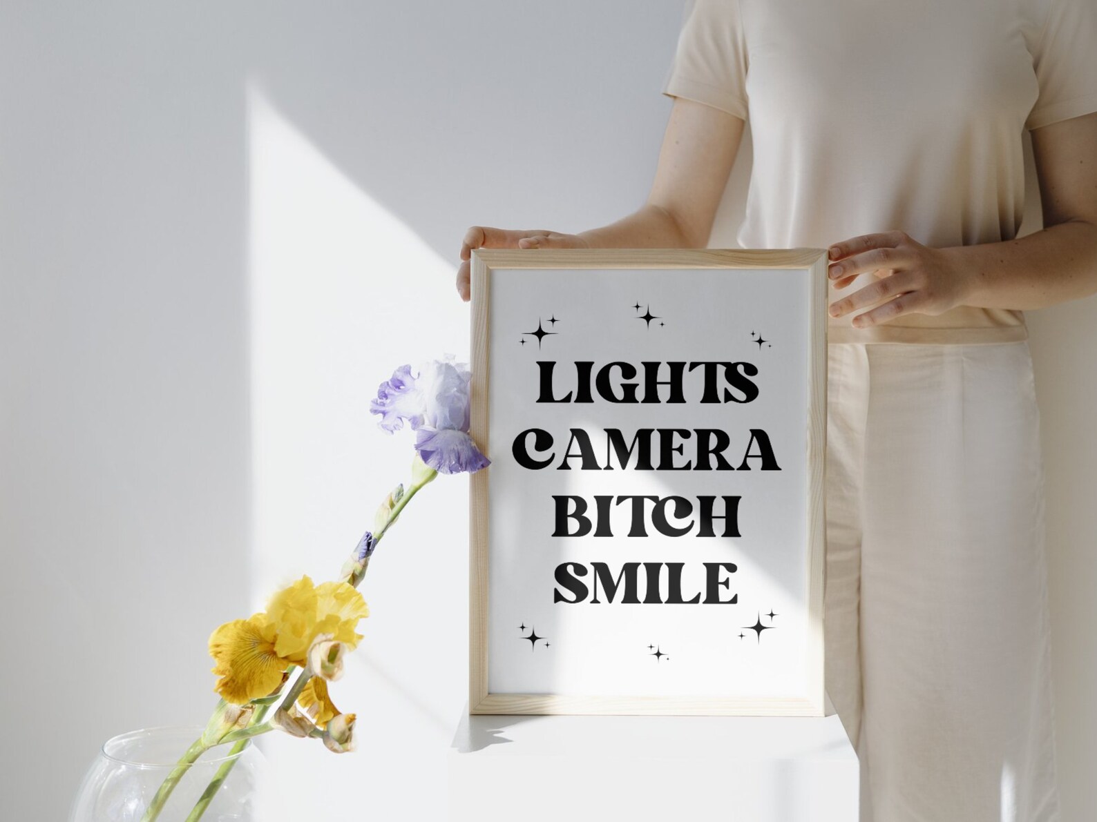 Taylor Swift Prints Lights Camera Smile Tortured Poets Department Wall Art - Etsy