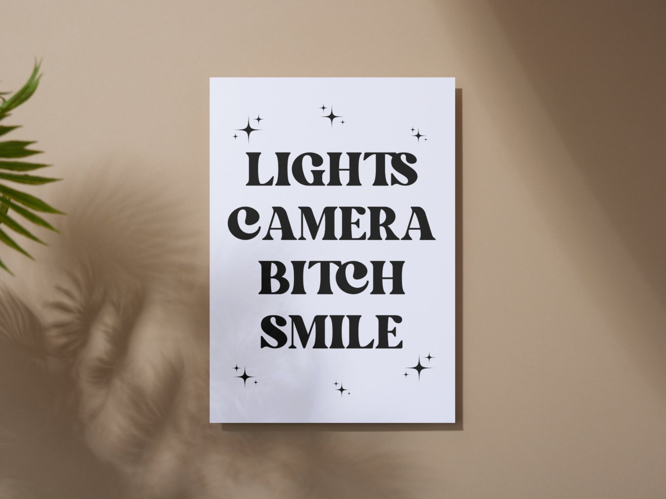 Taylor Swift Prints Lights Camera Smile Tortured Poets Department Wall ...