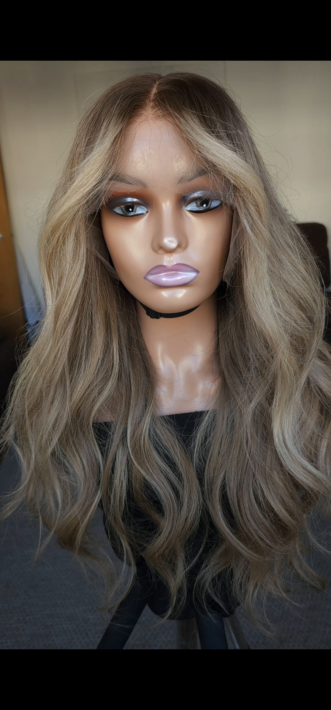 JEN Premium Fakescalp Handmade Lace Front Dimensional Blonde Wig ...