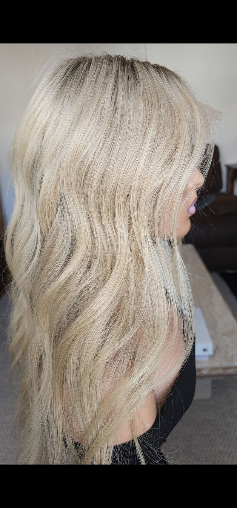 ASHLEIGH Premium Fakescalp Handmade Lace Front BEIGE Blonde High ...