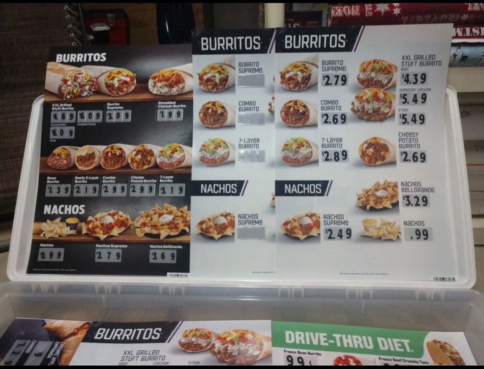 Taco Bell menu grilled stuffed burrito resin coaster | Etsy