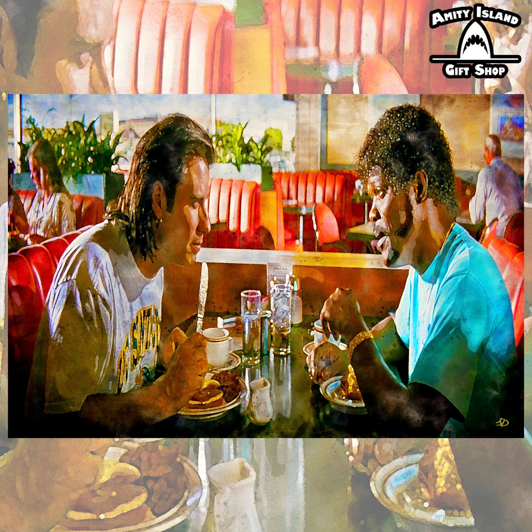 Want Any Bacon? - Pulp Fiction Inspired Artwork - Diner Scene ...