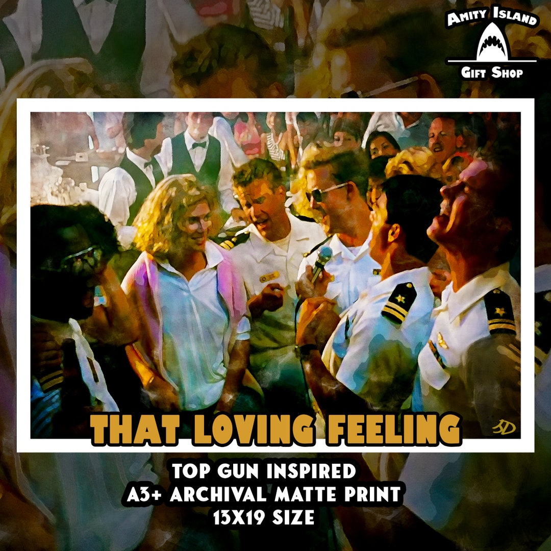 That Loving Feeling - Top Gun Inspired Art Print - 80s Movie Fan Gift ...