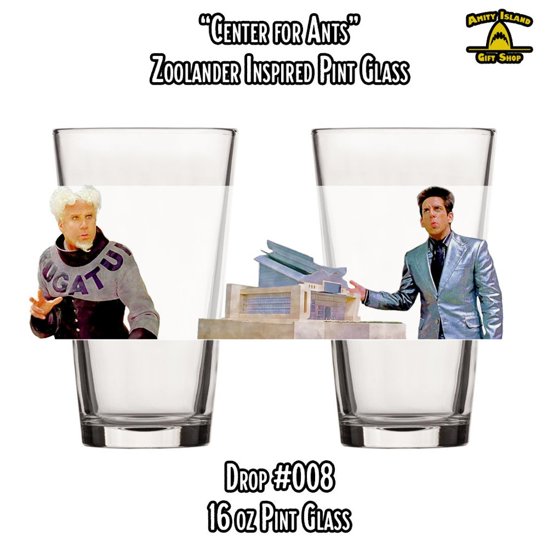 Center for Ants Zoolander Inspired Pint Glass - Etsy