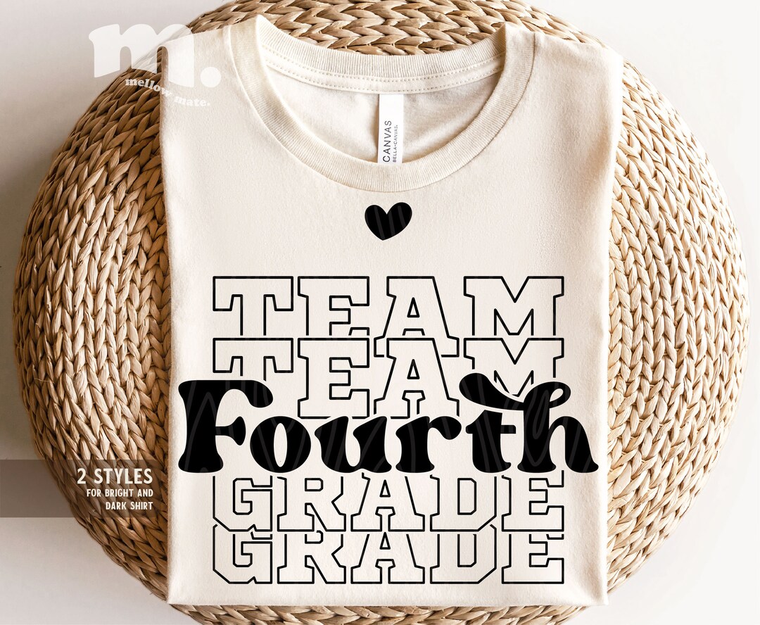 Team Fourth Grade Svg, Fourth Grade Crew SVG, 4th Grade Svg, 4th Grade ...