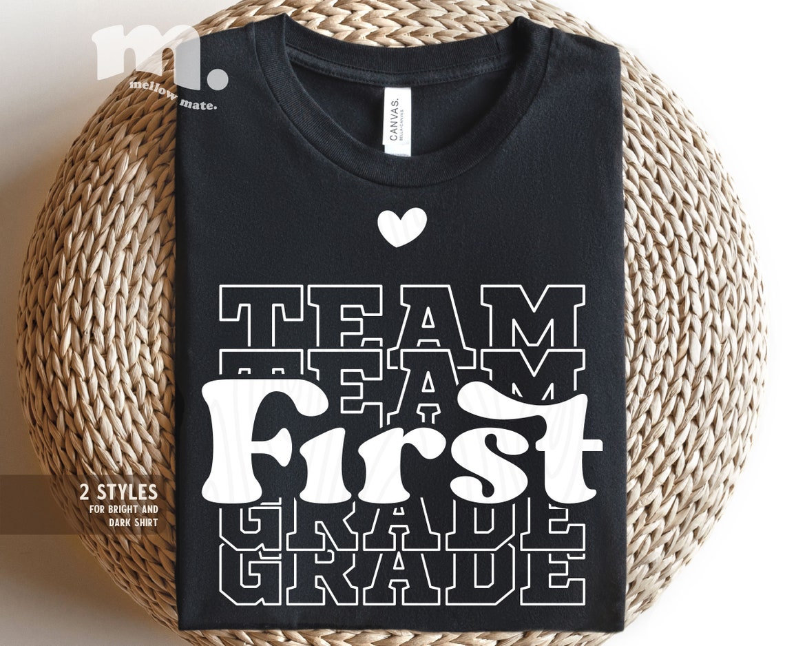 Team First Grade Svg, First Grade Crew SVG, 1st Grade Svg, 1st Grade ...