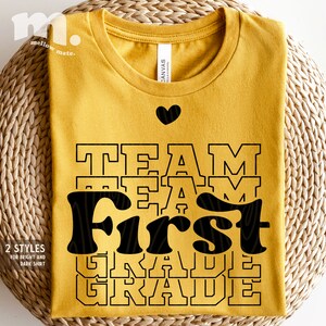 Team First Grade Svg, First Grade Crew SVG, 1st Grade Svg, 1st Grade ...