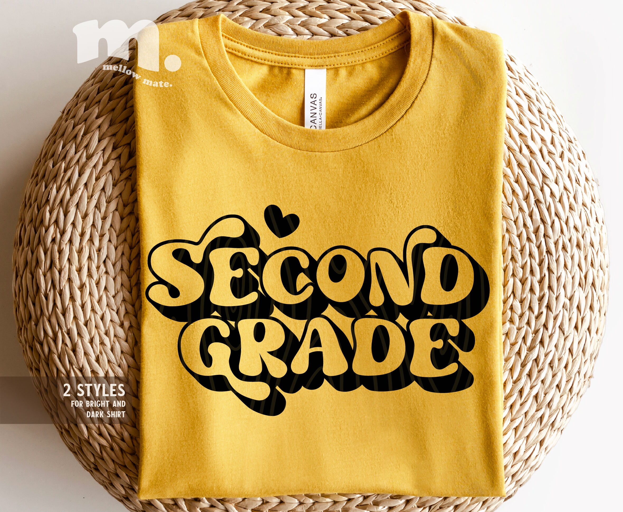 Second Grade Teacher SVG, 2nd Grade Crew, Back to School Shirt Design ...