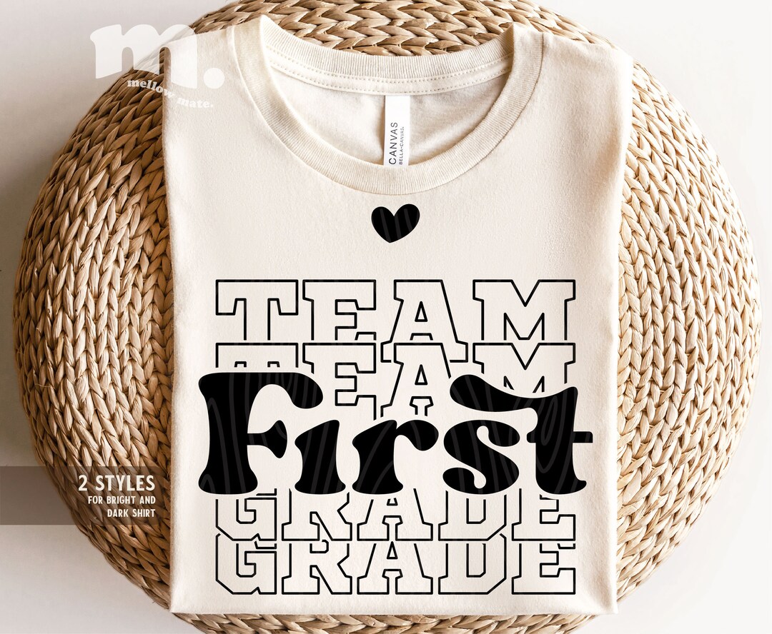 Team First Grade Svg, First Grade Crew SVG, 1st Grade Svg, 1st Grade ...