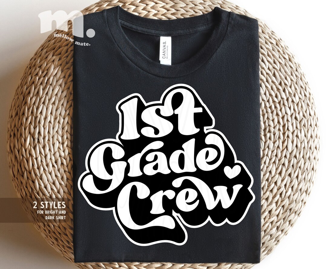 First Grade Crew SVG, 1st Grade Svg, Team First Grade Svg, 1st Grade ...