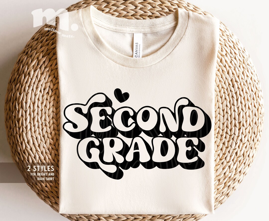 Second Grade Teacher SVG, 2nd Grade Crew, Back to School Shirt Design ...