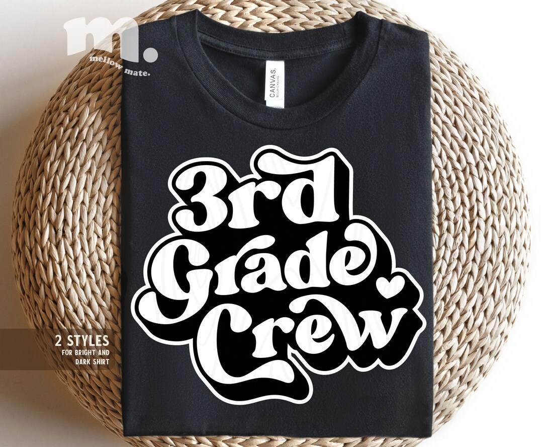 Third Grade Crew SVG, 3rd Grade Svg, Team Third Grade Svg, 3rd Grade ...