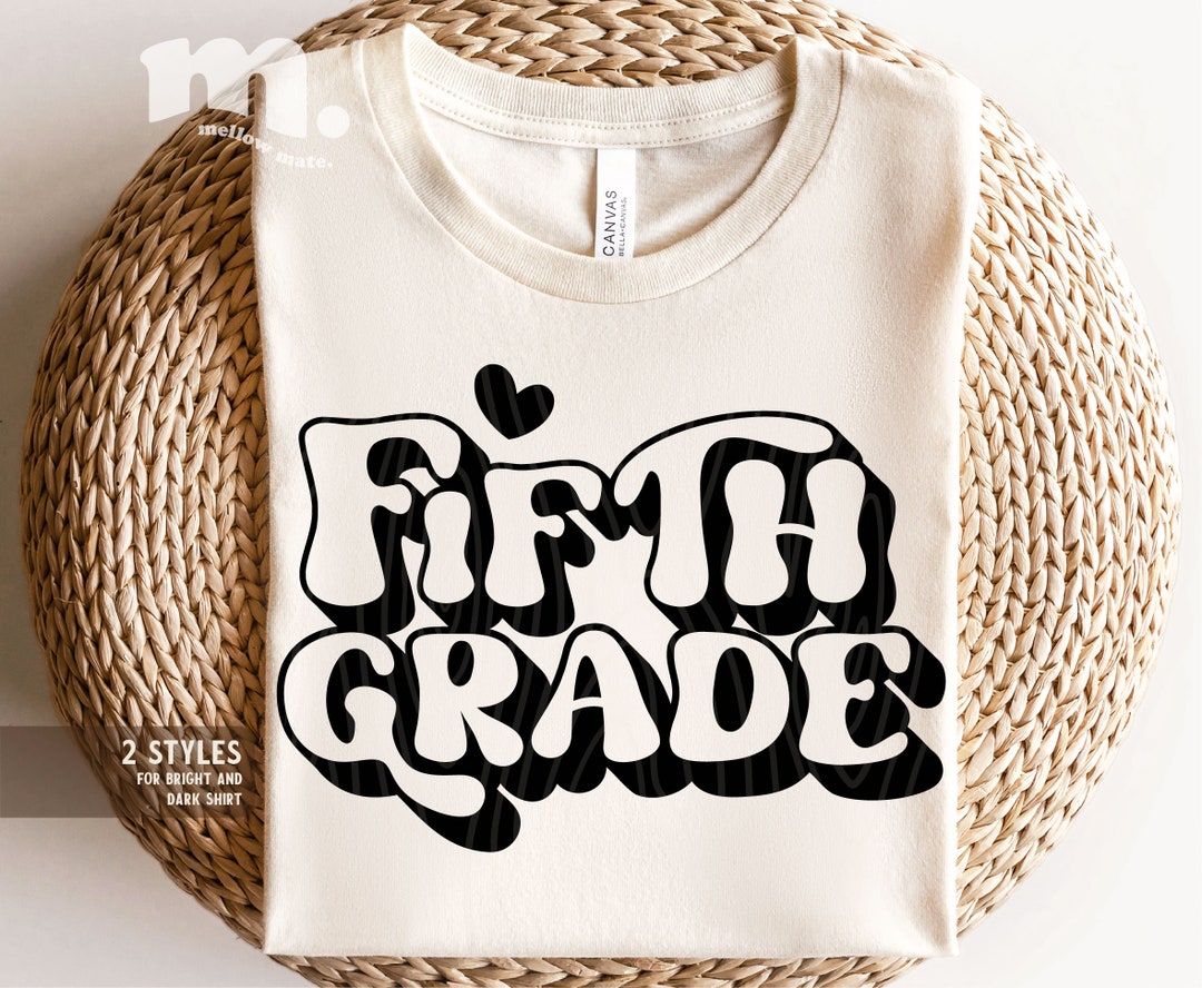 Fifth Grade SVG, 5th Grade Svg, Team Fifth Grade Svg, 5th Grade Teacher ...