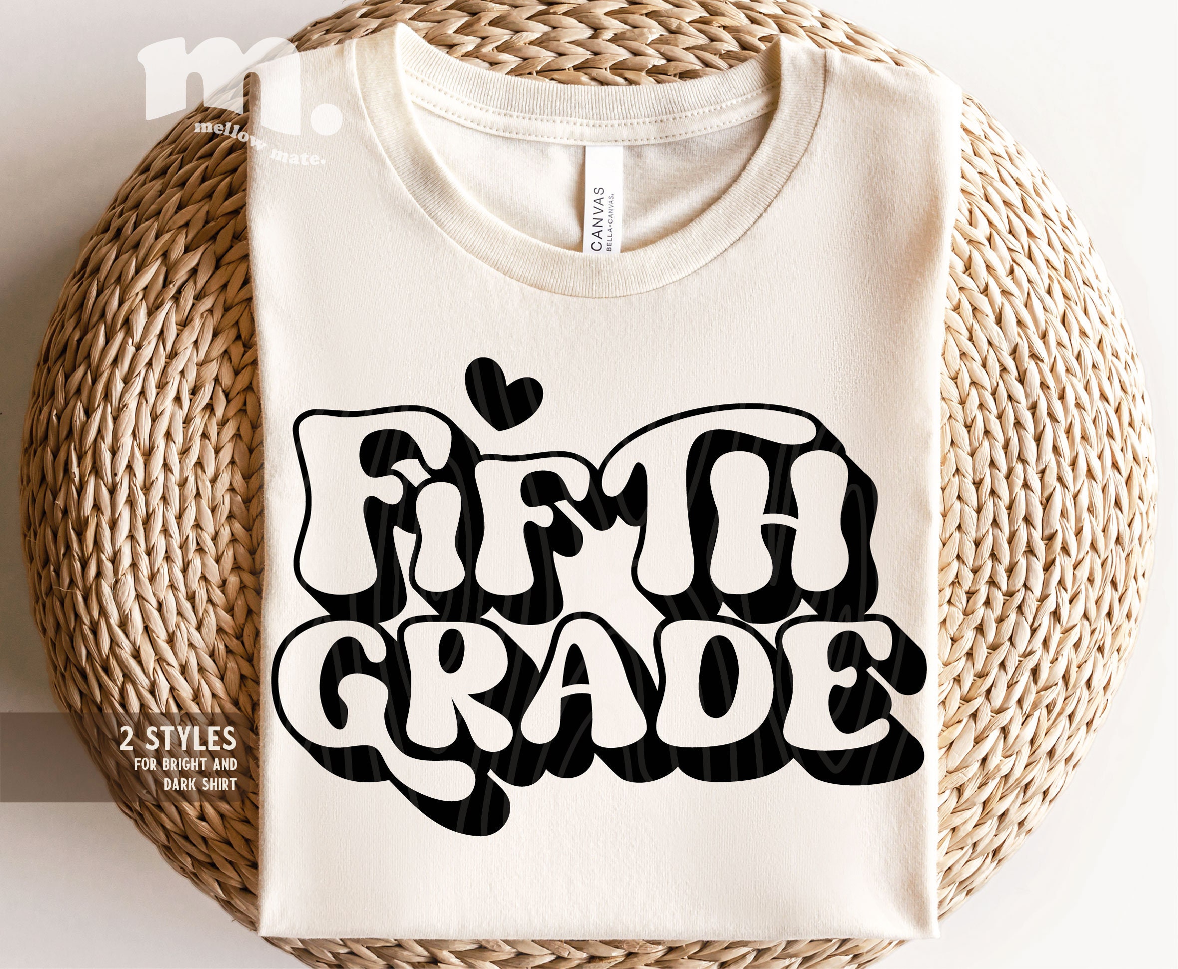 Fifth Grade SVG, Back to School, Teacher Design (digital Download) - Etsy