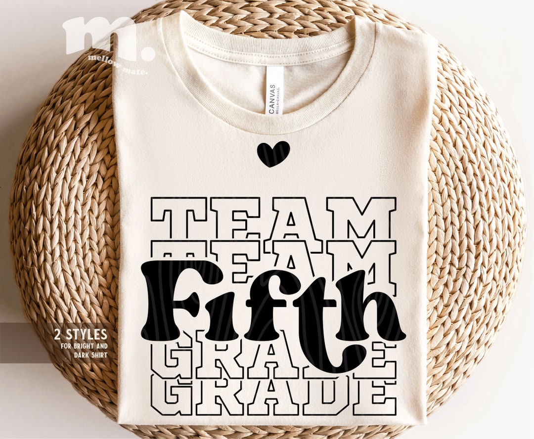 Team Fifth Grade Svg, 5th Grade Crew SVG, Fifth Grade Svg, 5th Grade ...