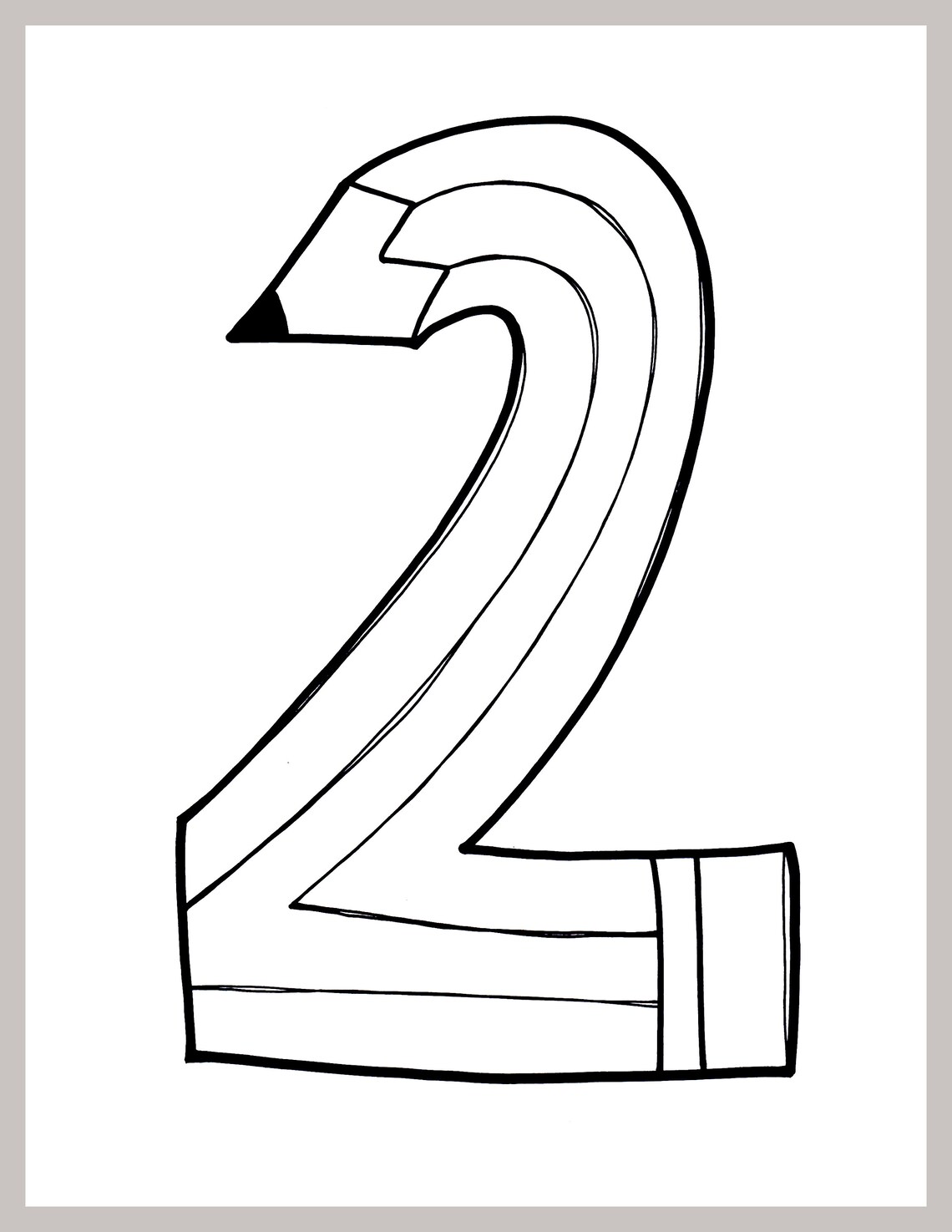 Pencil Numbers Learning Pack Preschool Kindergarten | Etsy