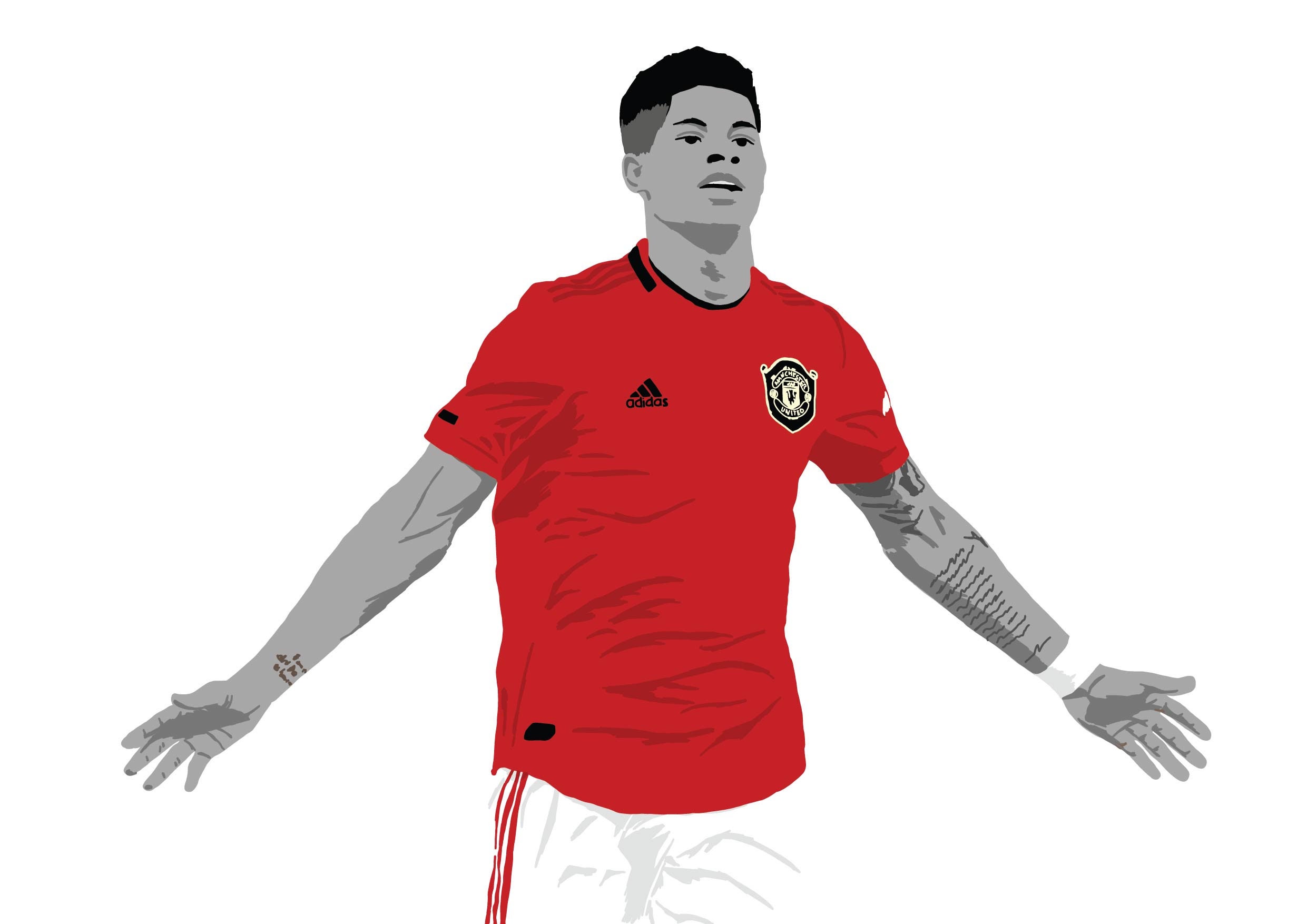 Marcus Rashford A3 Print - Etsy