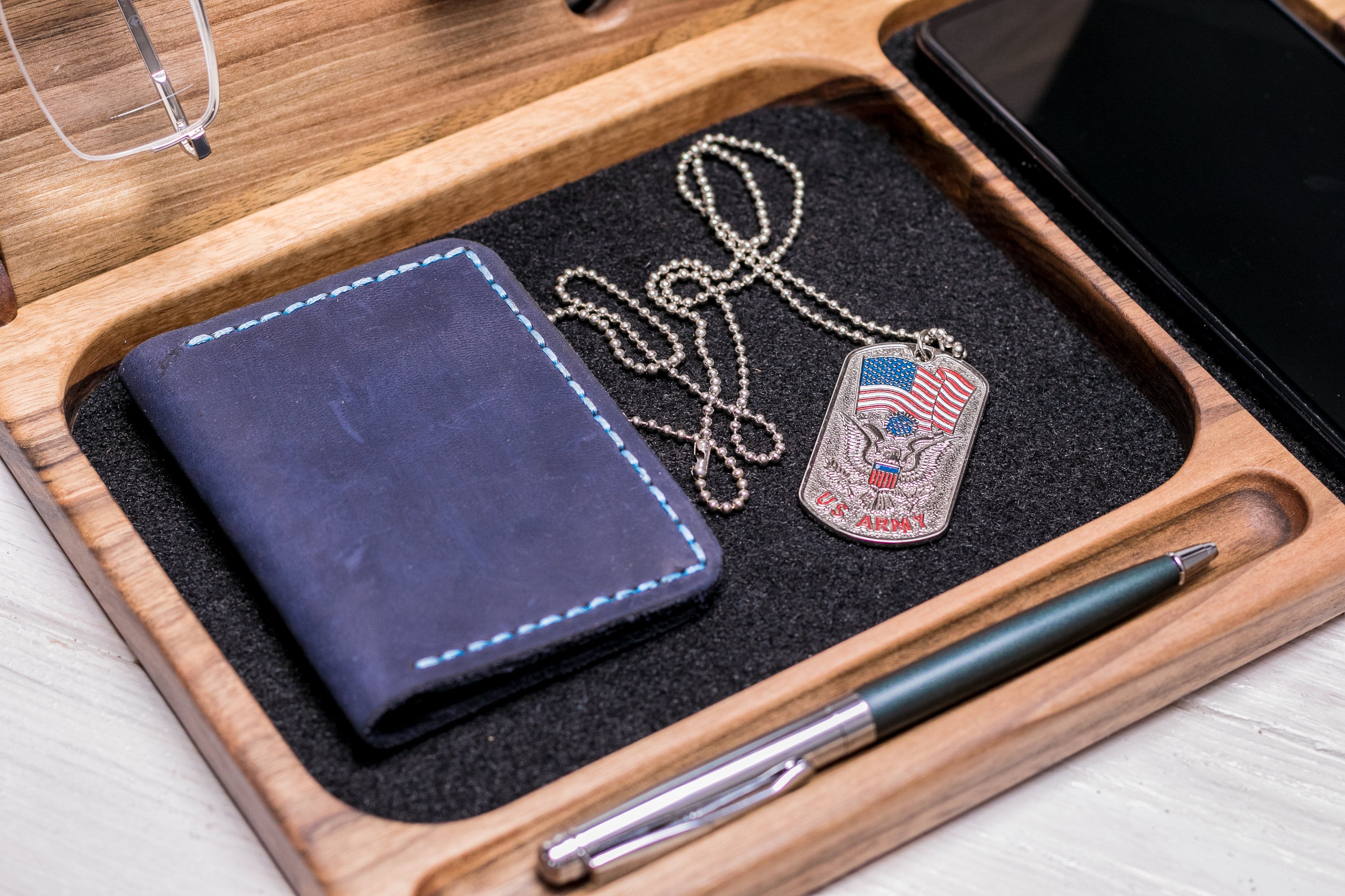 Minimalist Wooden Desk Organizer Table Organizer Samsung - Etsy