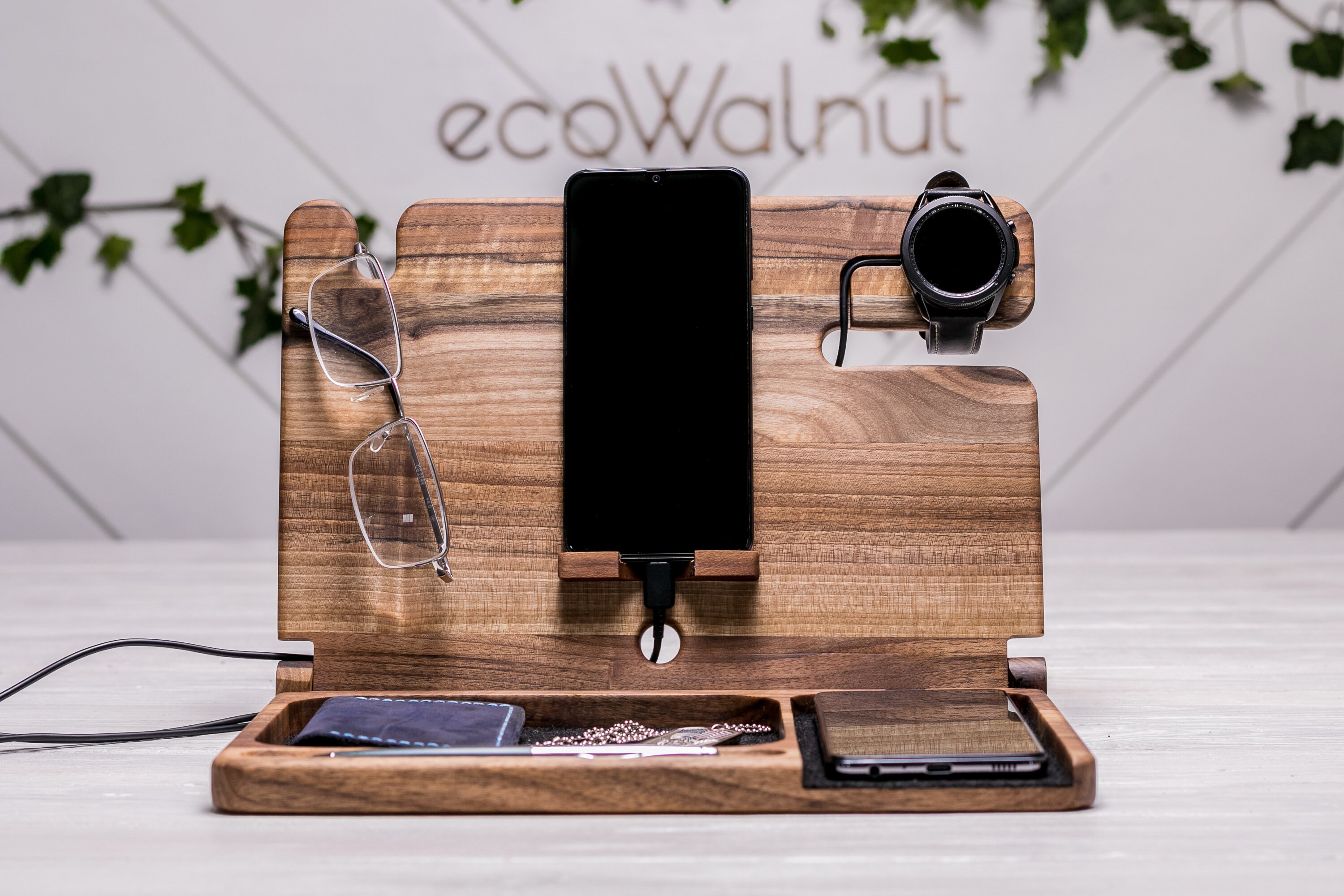 Minimalist Wooden Desk Organizer Table Organizer Samsung - Etsy