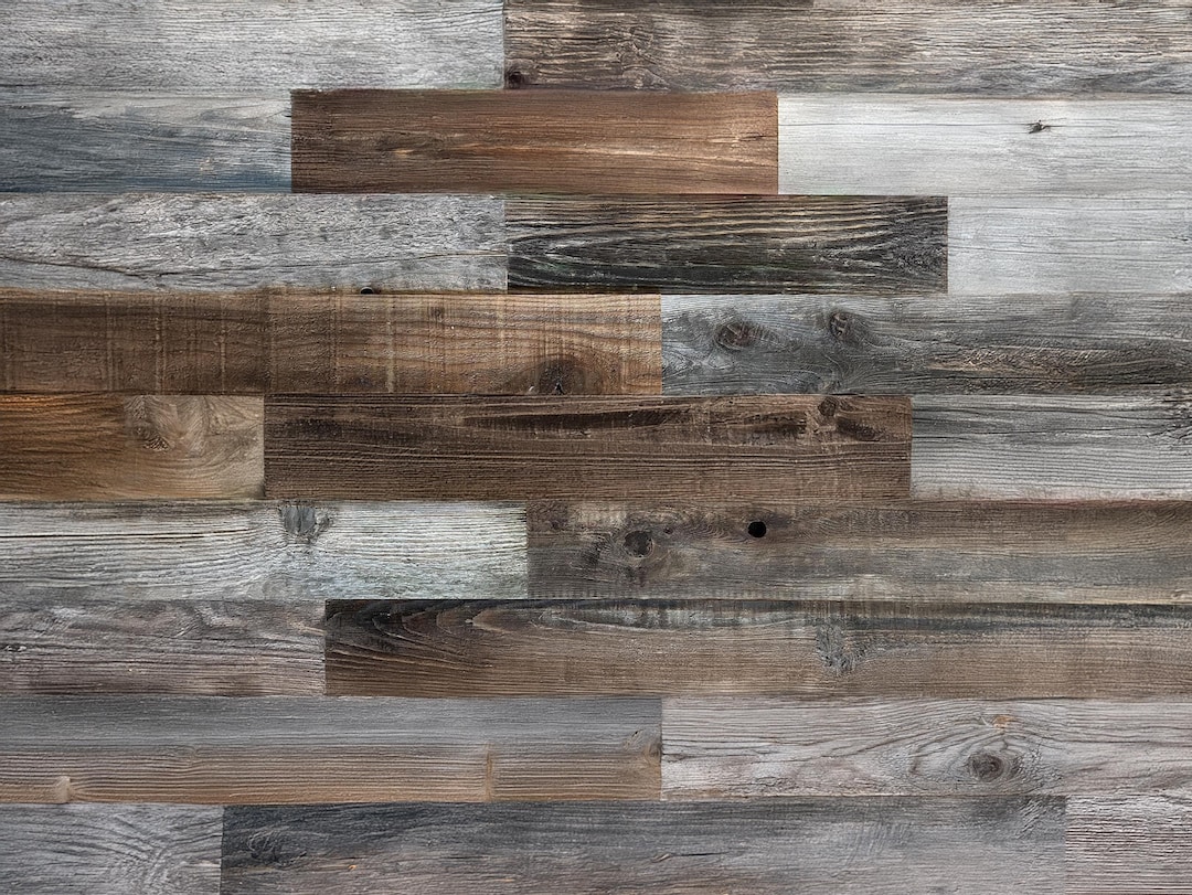 Reclaimed Redwood Barn Wood Planks: Rustic Accent Wall Paneling - Etsy