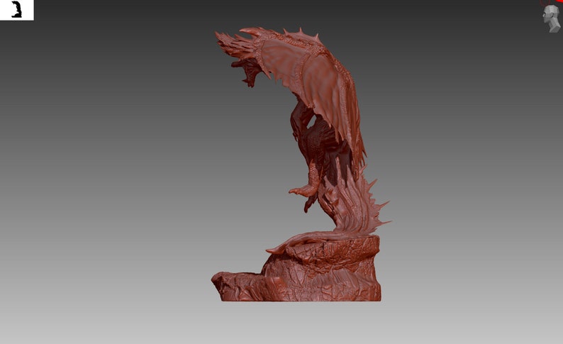 Monster Hunter Alatreon STL 3D Print Model - Etsy