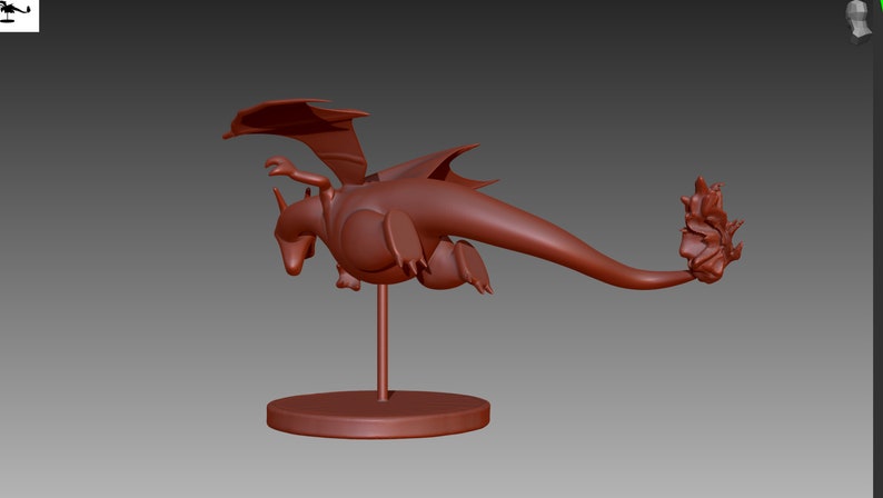 Pokemon Charizard Flying STL 3D Print Model - Etsy