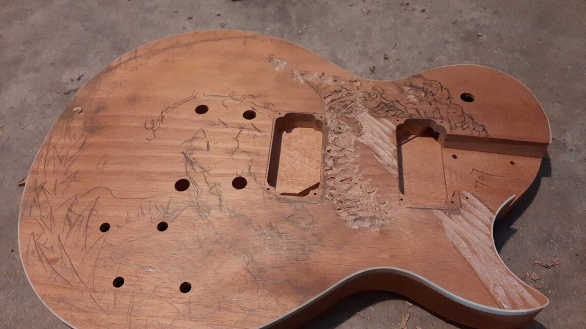 Custom Engraved and Tinted Electric Guitar or Bass. Contact - Etsy