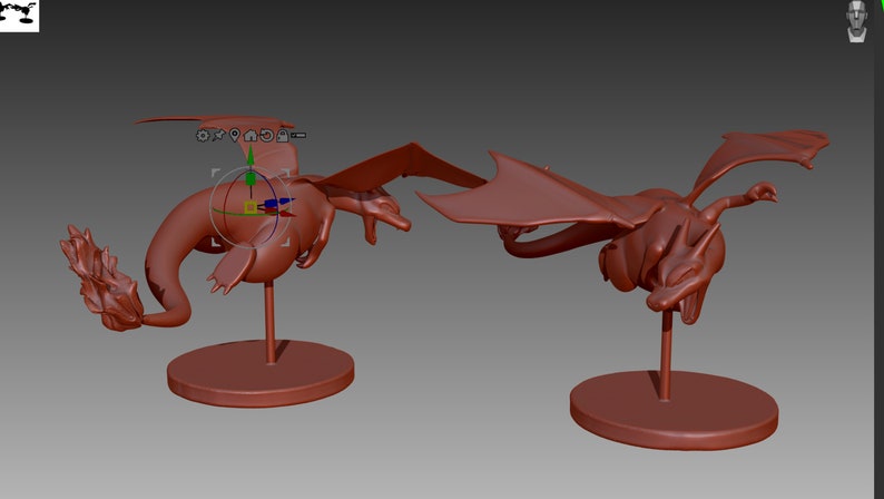 Pokemon Charizard Flying STL 3D Print Model - Etsy