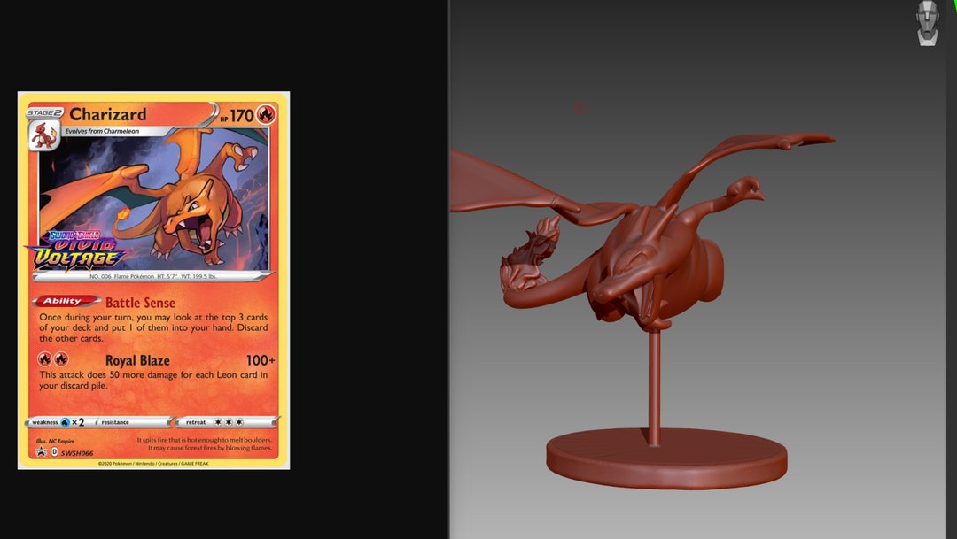 Pokemon Charizard Flying STL 3D Print Model - Etsy