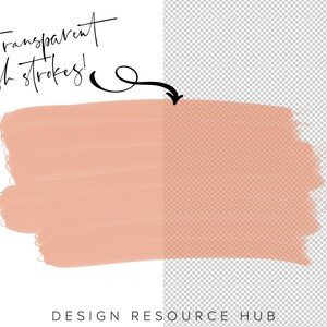 Boho Earth Tones Digital Brush Stroke Clipart • Logo Artwork • Website ...