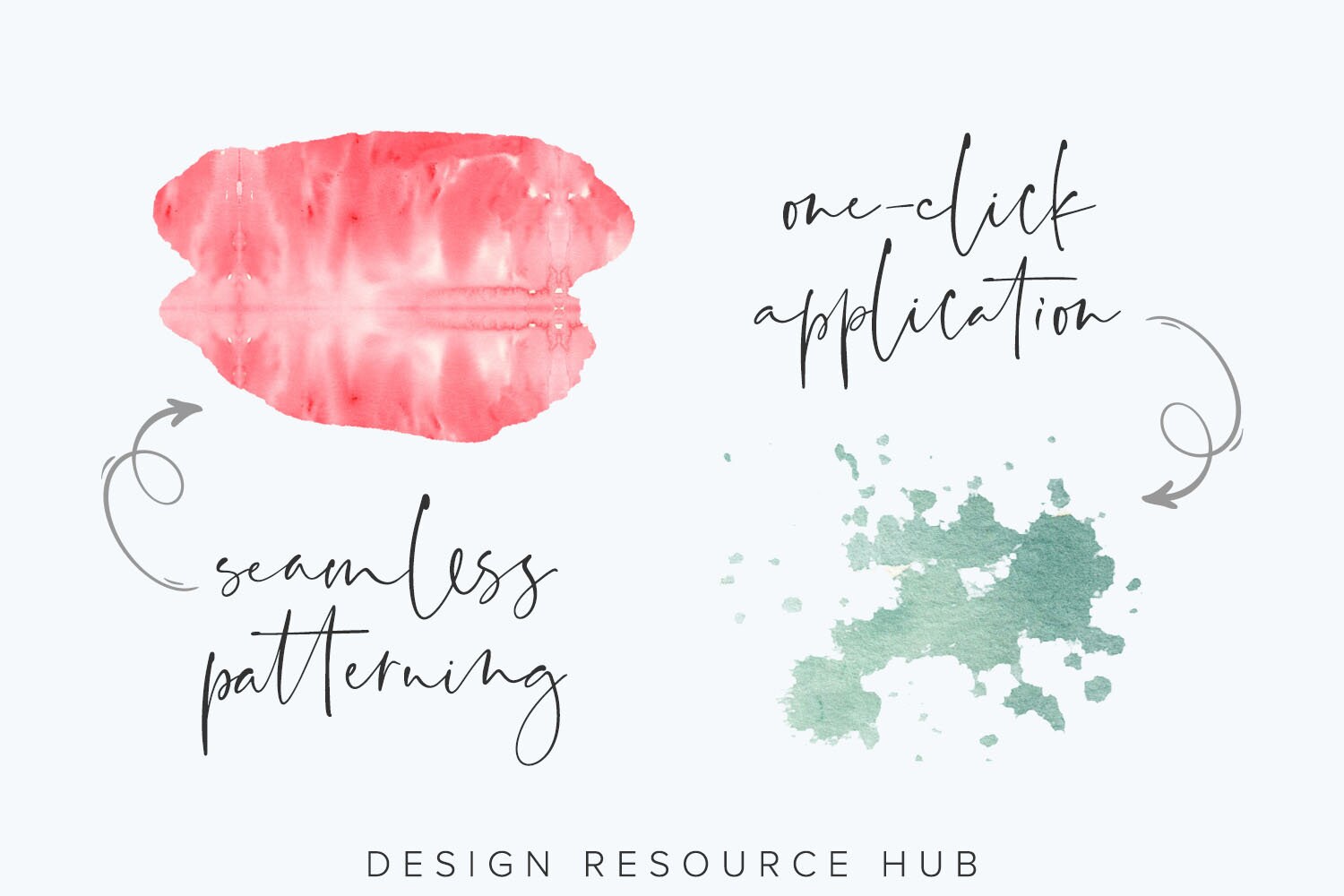 Cherry Tree Watercolor Photoshop Style Pack • One Click Layer Styles ...