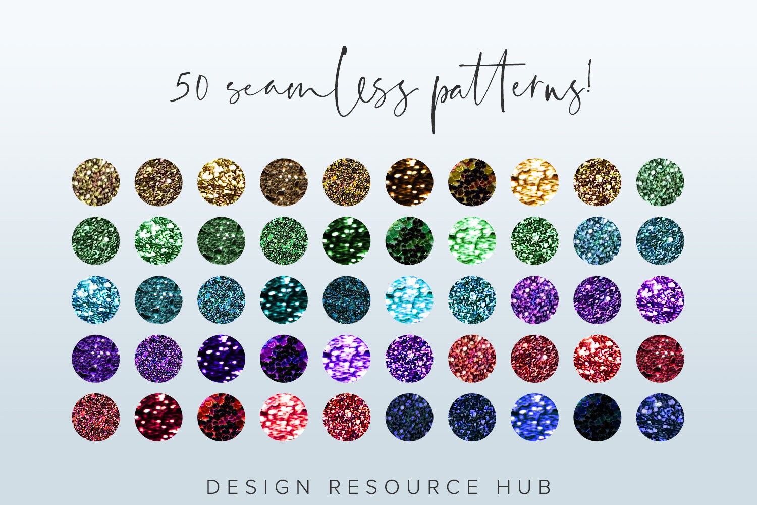 Jewel Tone Glitter Photoshop Style Pack • One Click Layer Style Pack ...