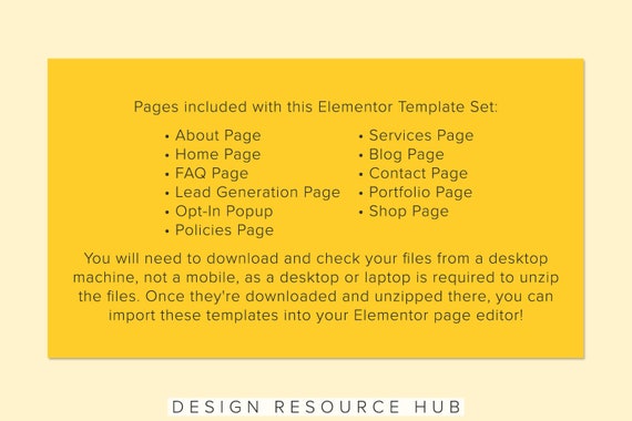 Stationery Elementor Add-On Page Pack: Maggie Professionally Designed ...